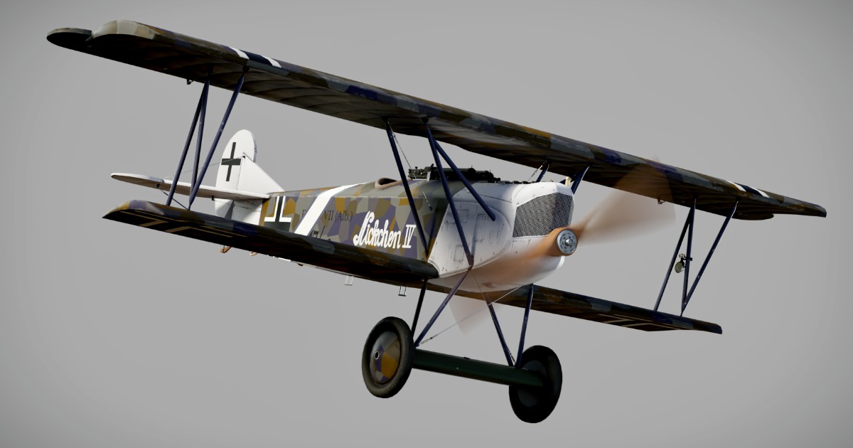Aircraft Fokker DVII Rigged | 3D Air | Unity Asset Store