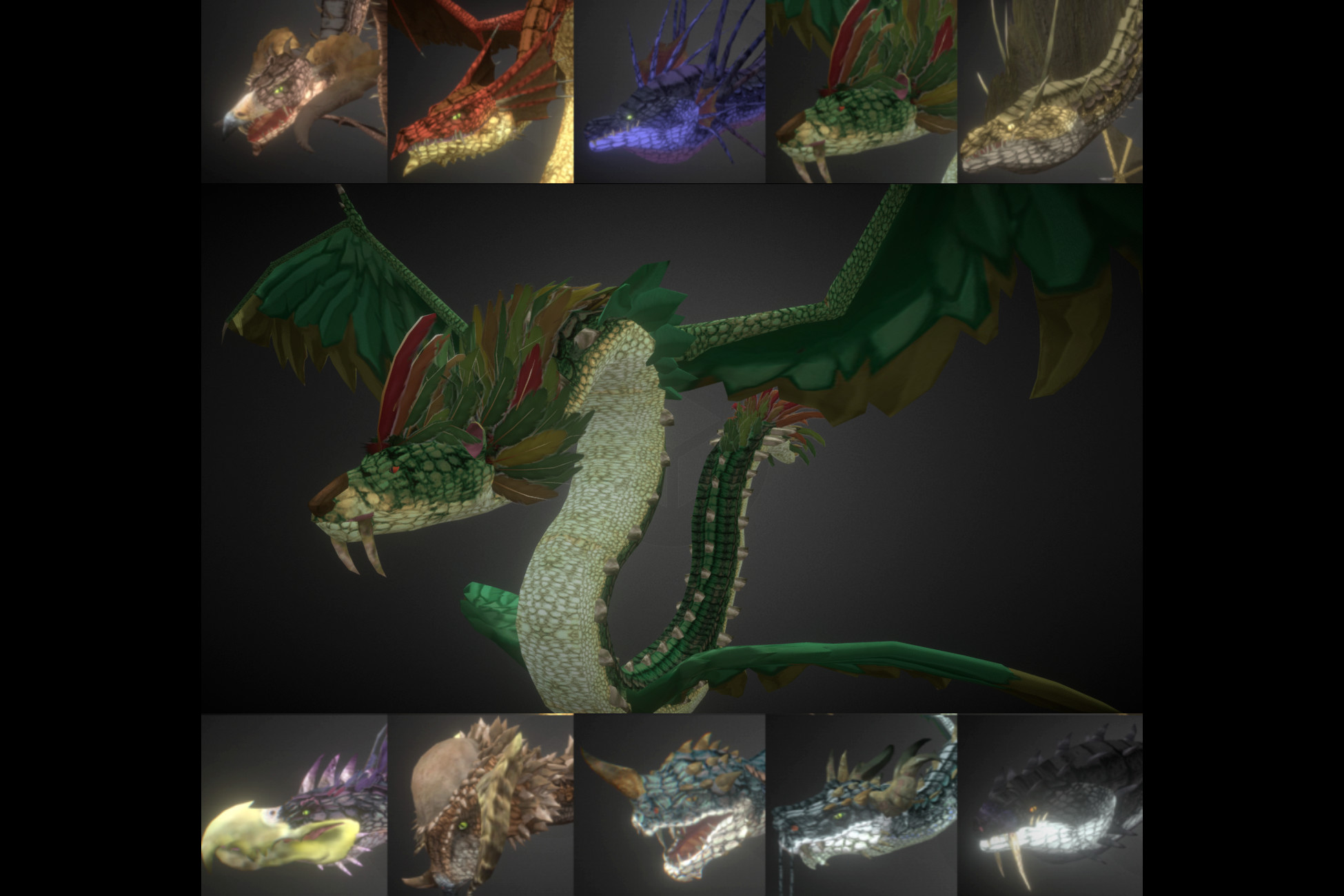 Pack - Elemental Great Amphipteran | 3D Creatures | Unity Asset Store