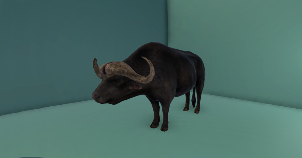PIDI - African Buffalo | 3D 动物 | Unity Asset Store