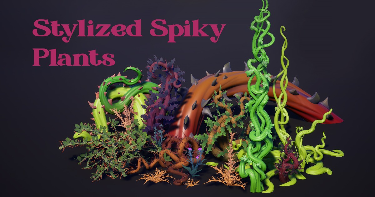 Spiky Plants Pack | 3D Plants | Unity Asset Store