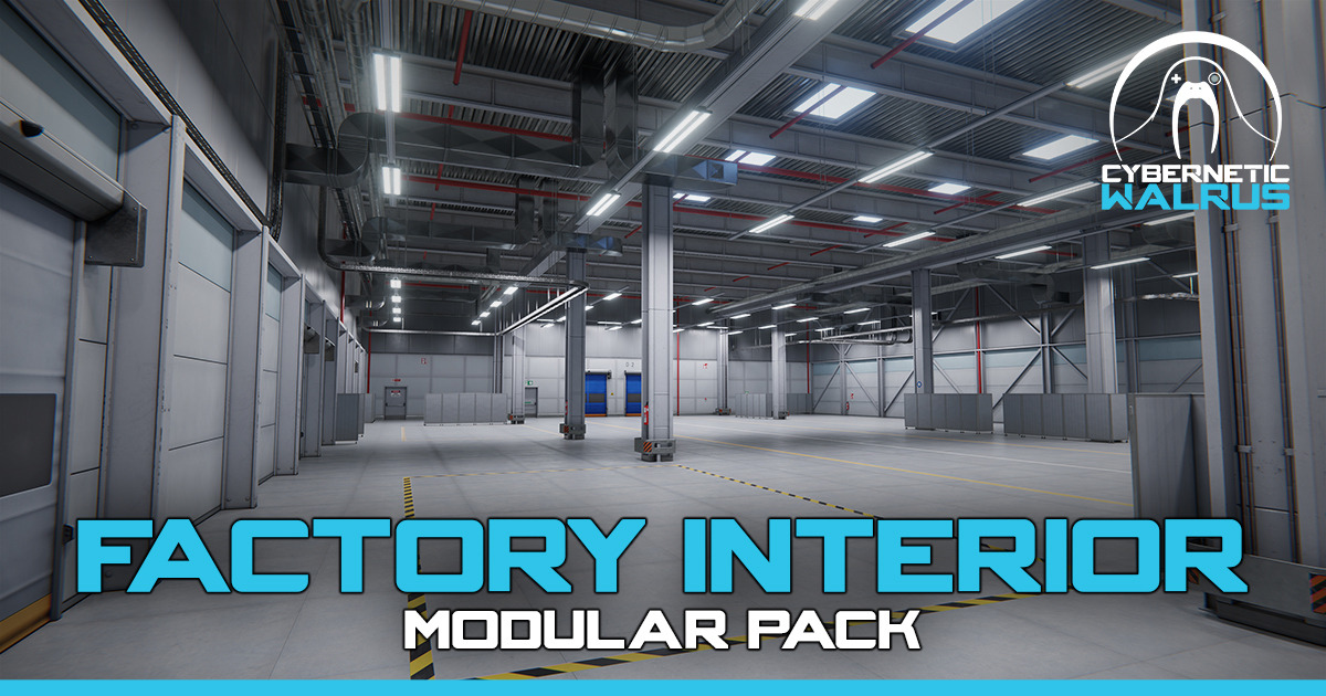 Factory/Warehouse Interior Modular Pack | 3D Industrial | Unity Asset Store