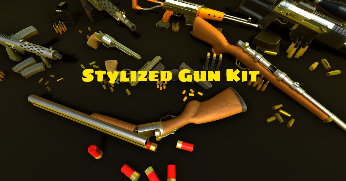 Stylized guns kit | 3D Guns | Unity Asset Store