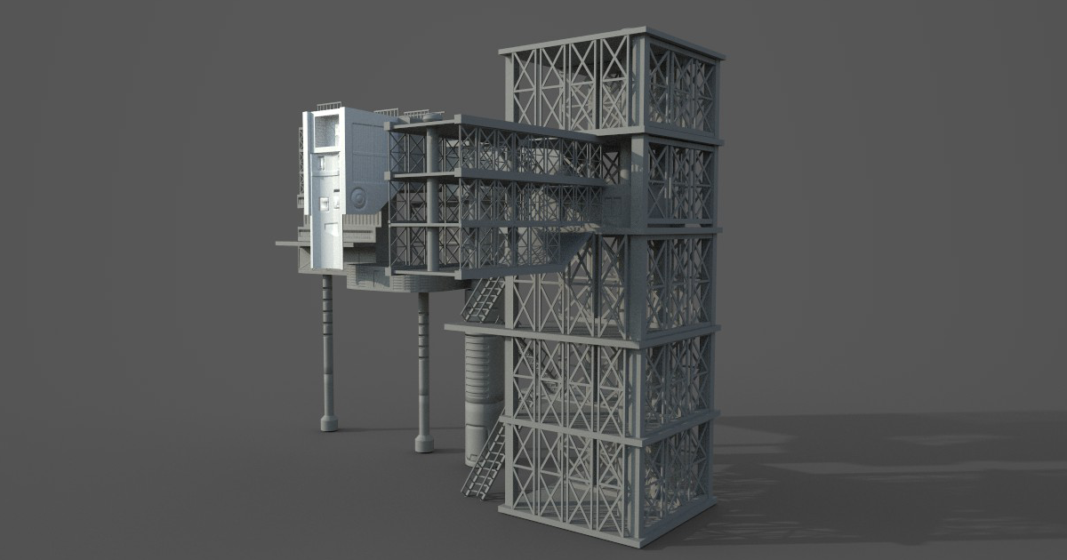 SCIENCE LAUNCH TOWER | 3D Sci-Fi | Unity Asset Store