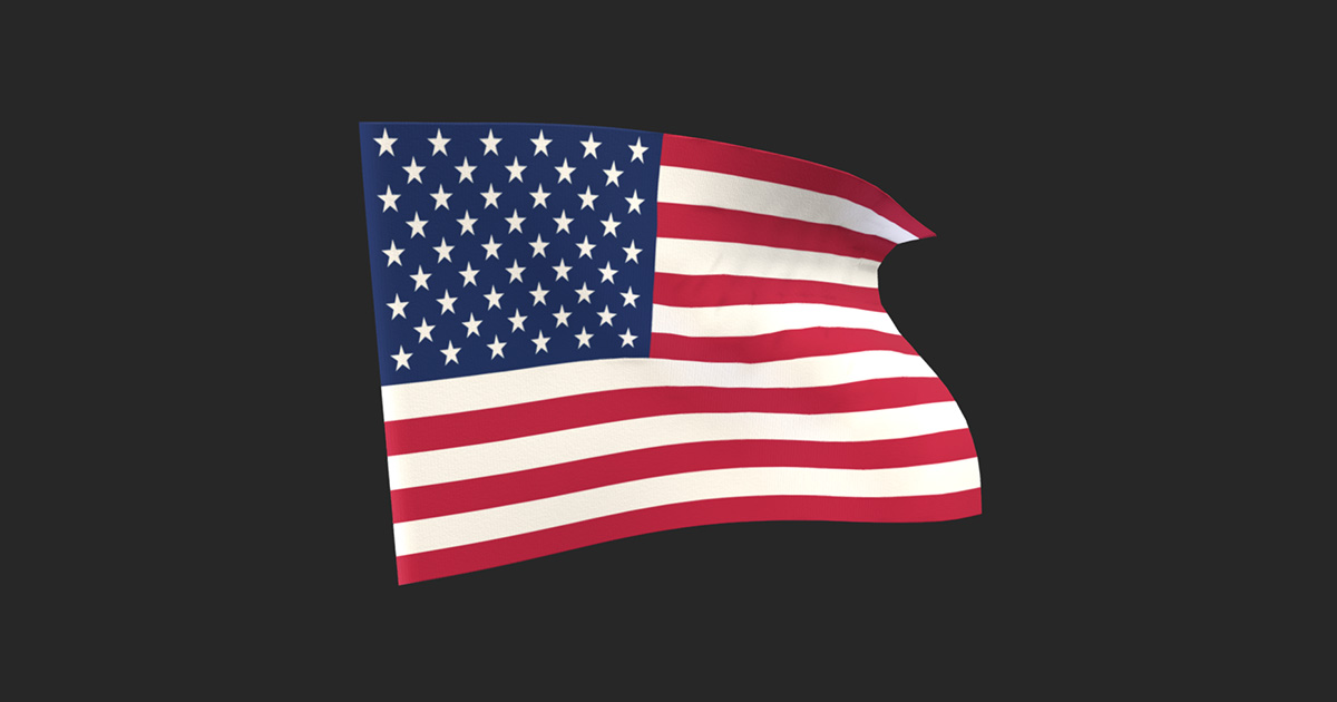 USA Flag – Game Ready, Rigged & Animated | 3D Props | Unity Asset Store
