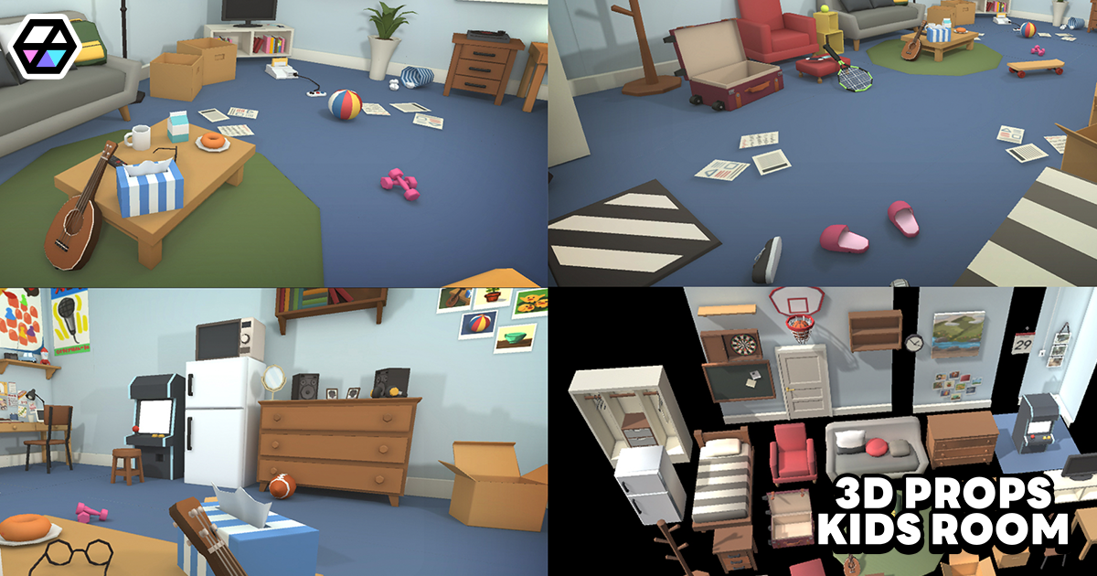 3D Props - Kids Room | 3D Interior | Unity Asset Store