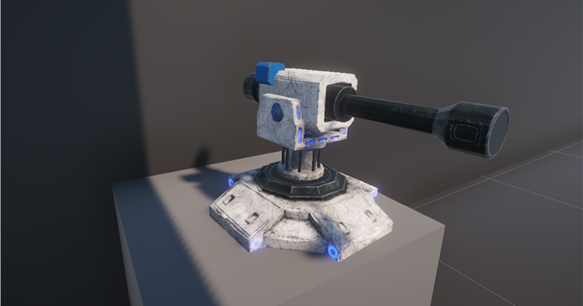 Sci-Fi Turret 01 | 3D Sci-Fi | Unity Asset Store