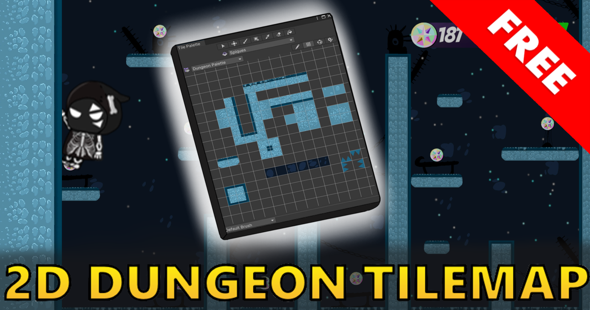 Free 2D Platformer Tilemap Pack – Dungeon Theme | 2D Environments | Unity Asset Store