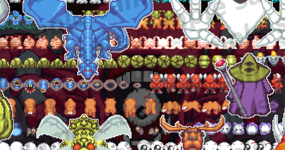 Retro Game-like Monster Pack | 2D Characters | Unity Asset Store