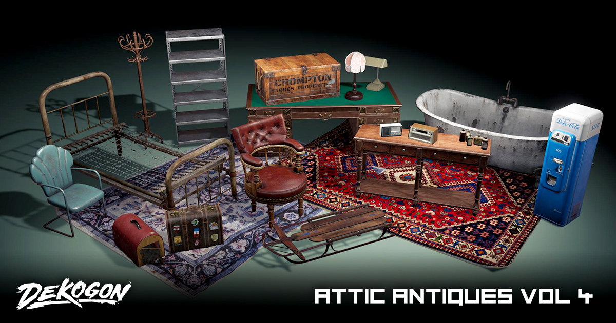 Antiques in the Attic Props VOL.4 | 3D Furniture | Unity Asset Store