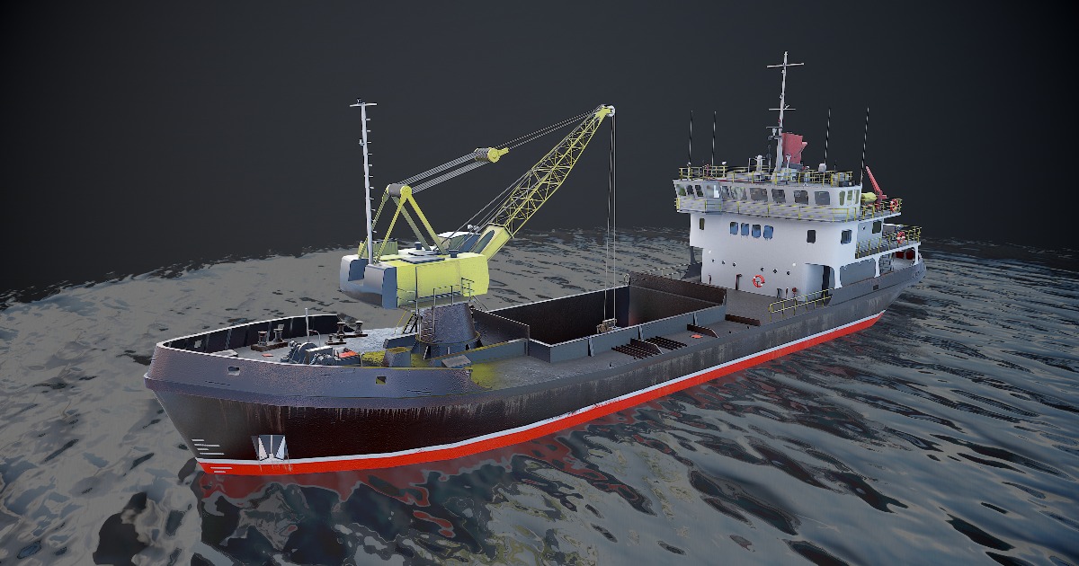 Coal ship | 3D Sea | Unity Asset Store