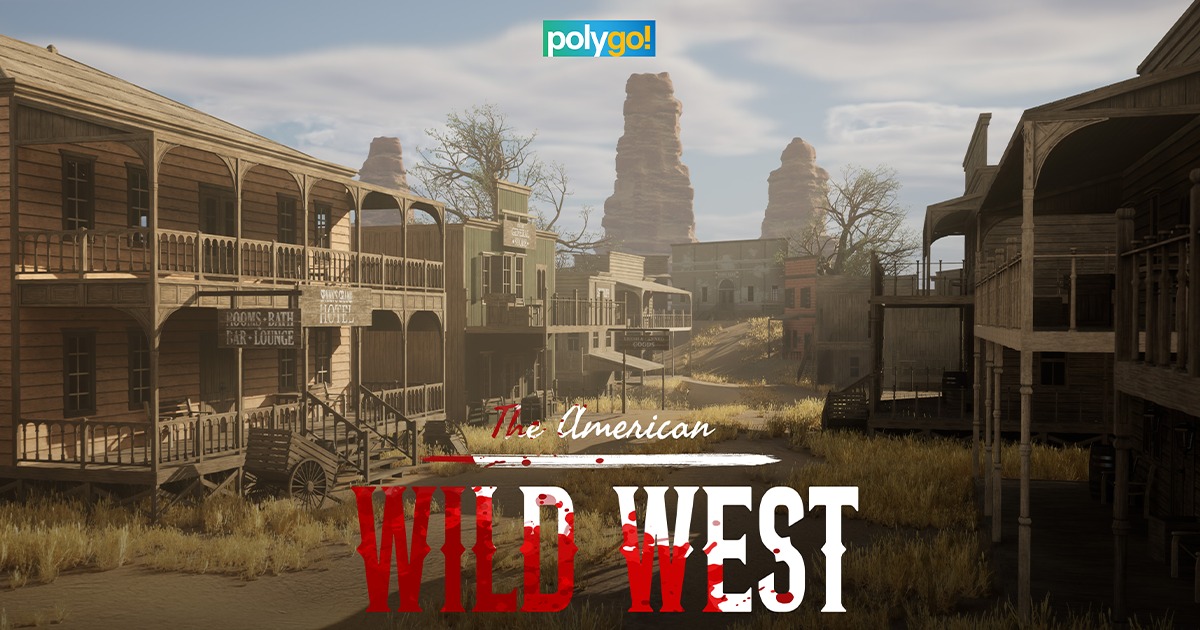 The Wild West - American Western Town Environment | 3D 歴史的建造物 | Unity ...