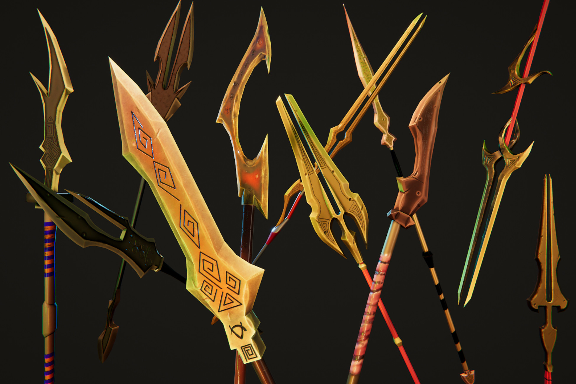 Stylized Long Blade Vol1 | 3D 무기 | Unity Asset Store