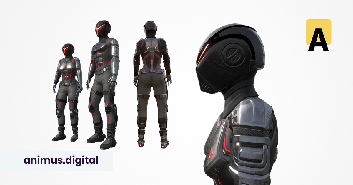 Sci-fi suit AC-2 modular pack | Props | Unity Asset Store