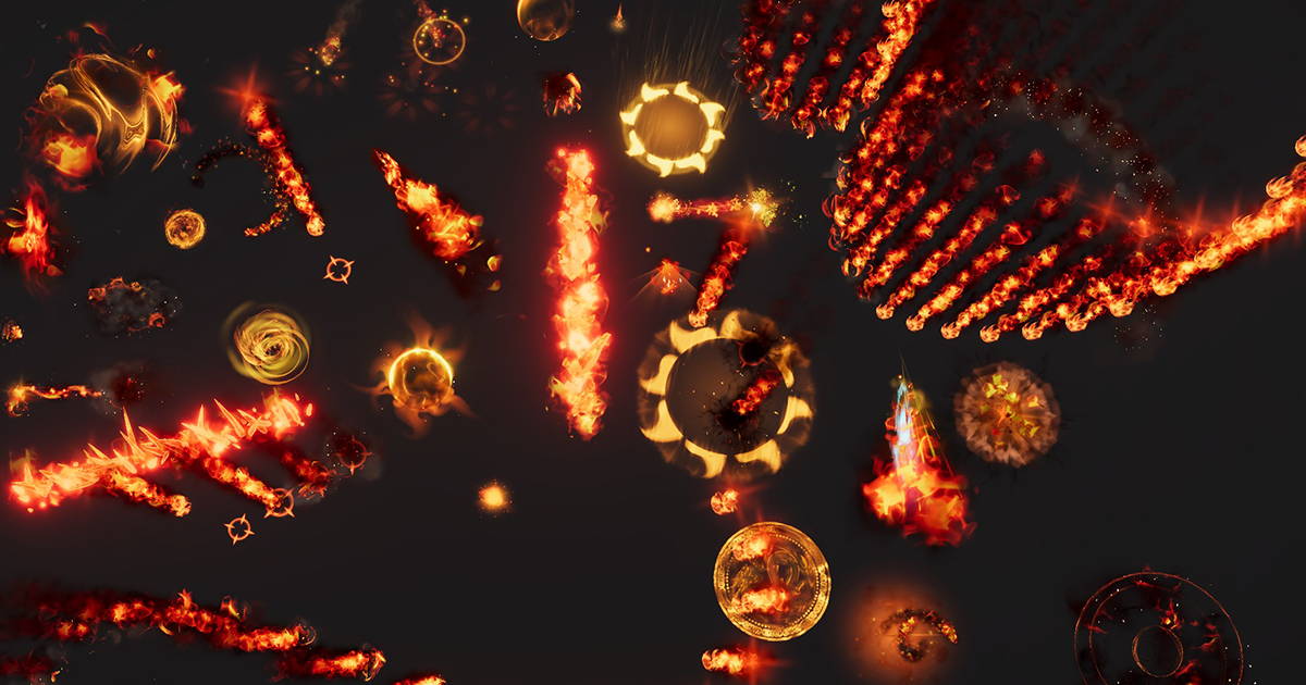 Fire Mage RPG Spell Pack (47 VFX) | 불 & 폭발 | Unity Asset Store