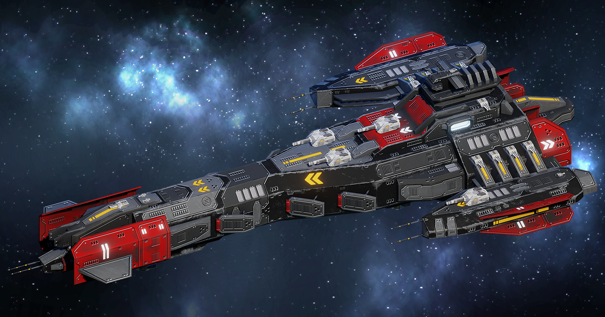 Spaceship Jolly Roger Battleship | 3D Space | Unity Asset Store