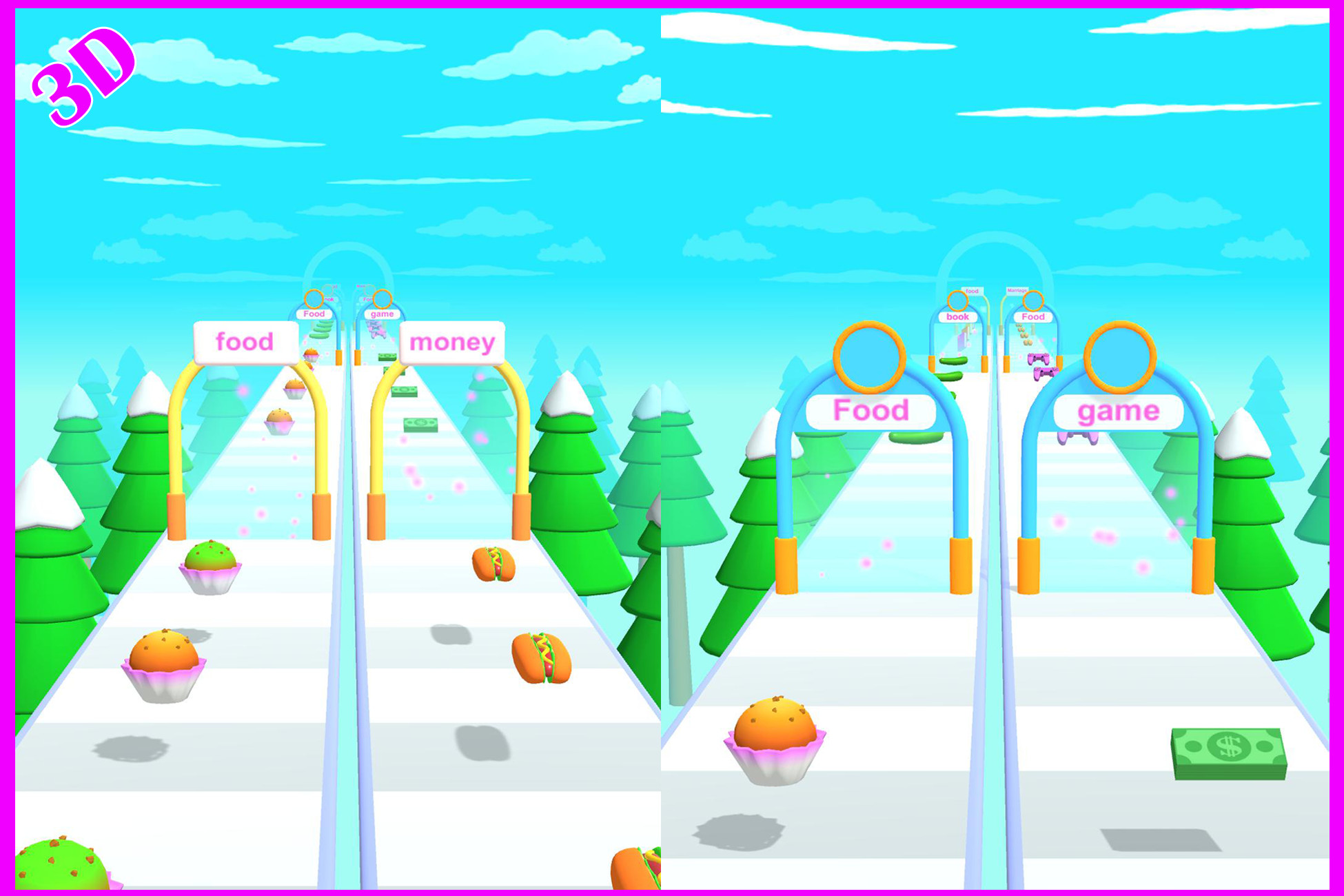 hyper casual asset ( food and Gate ) | 3D 環境 | Unity Asset Store