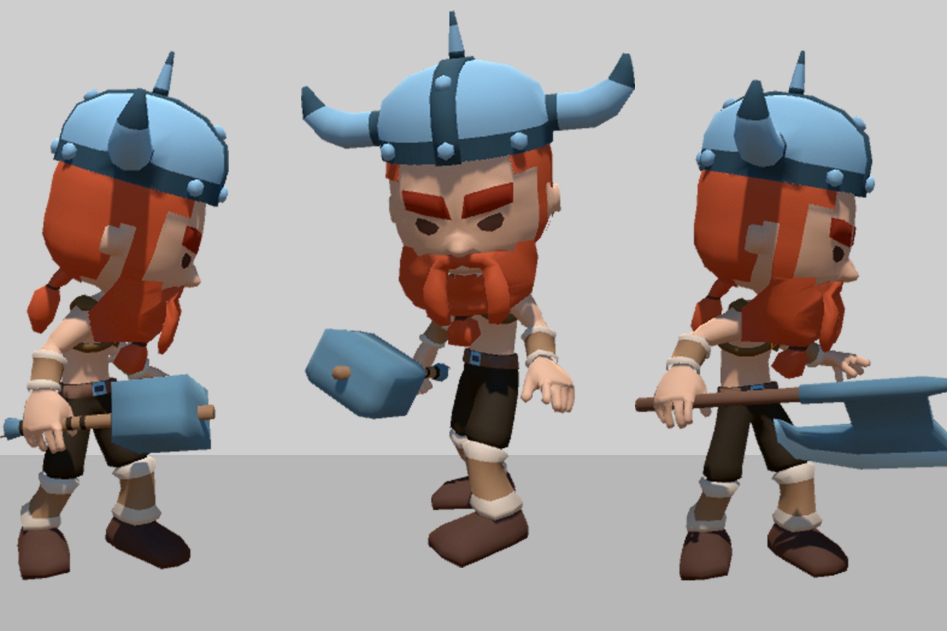 3D Character #039 - Vinking Male - Animated - Low Poly - FBX | 3D ...