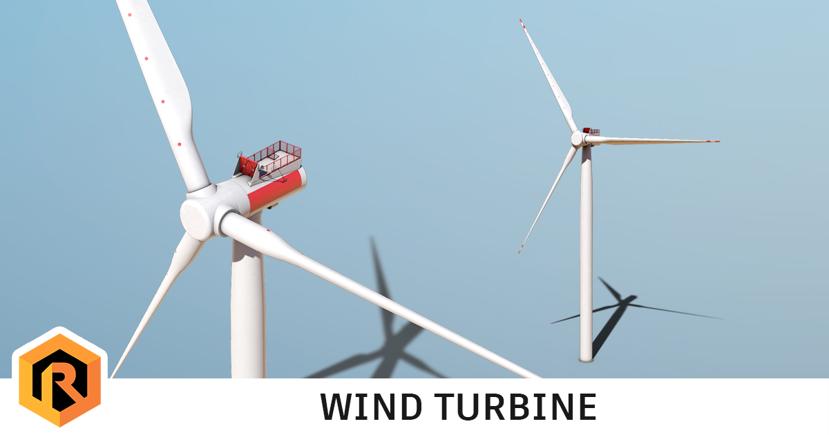 Big Wind Turbine | 3D Props | Unity Asset Store