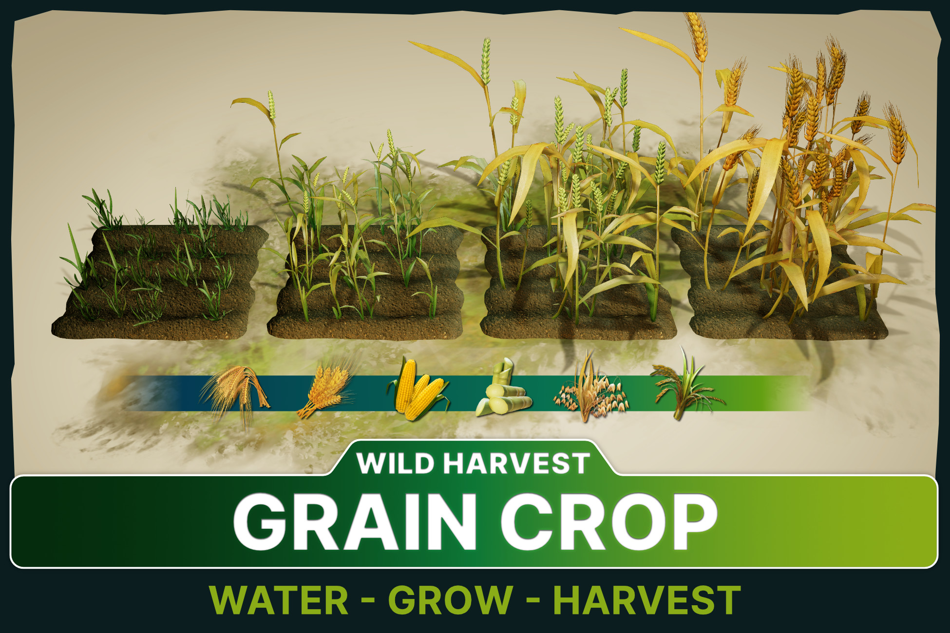 Wild Harvest: Grain Crops | 3D Plants | Unity Asset Store