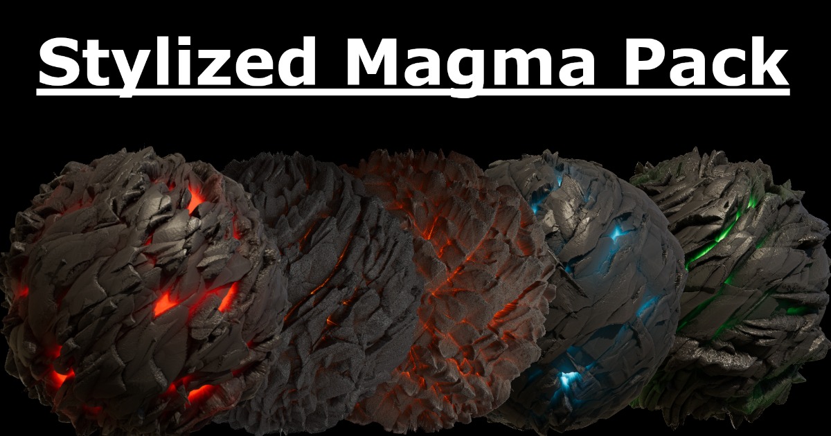 Stylized_Magma_Pack | 2D Textures & Materials | Unity Asset Store