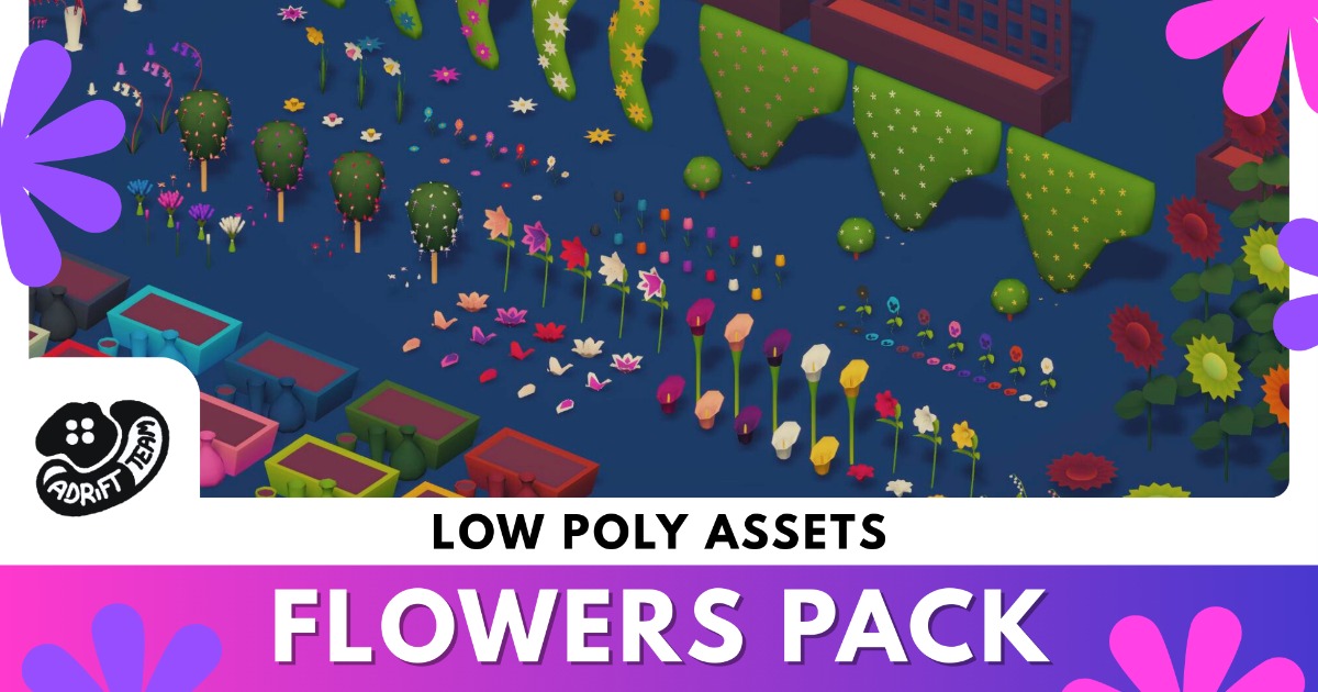 Flowers Pack - Low Poly Assets | 3D Props | Unity Asset Store