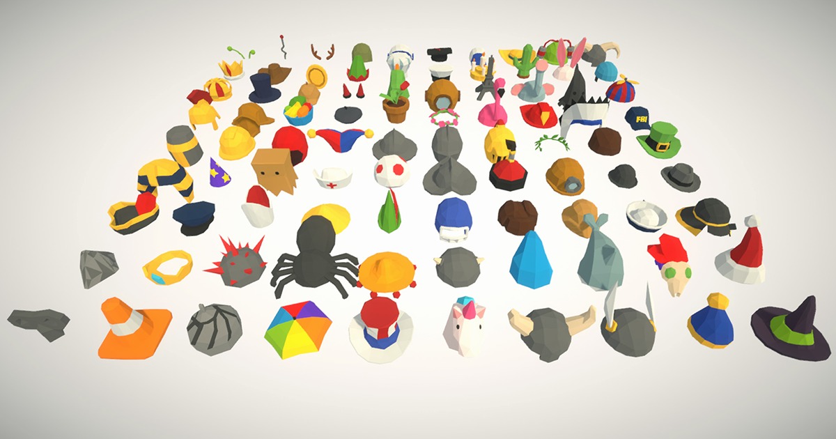 Ultimate Polygon Hat Bundle | Props | Unity Asset Store