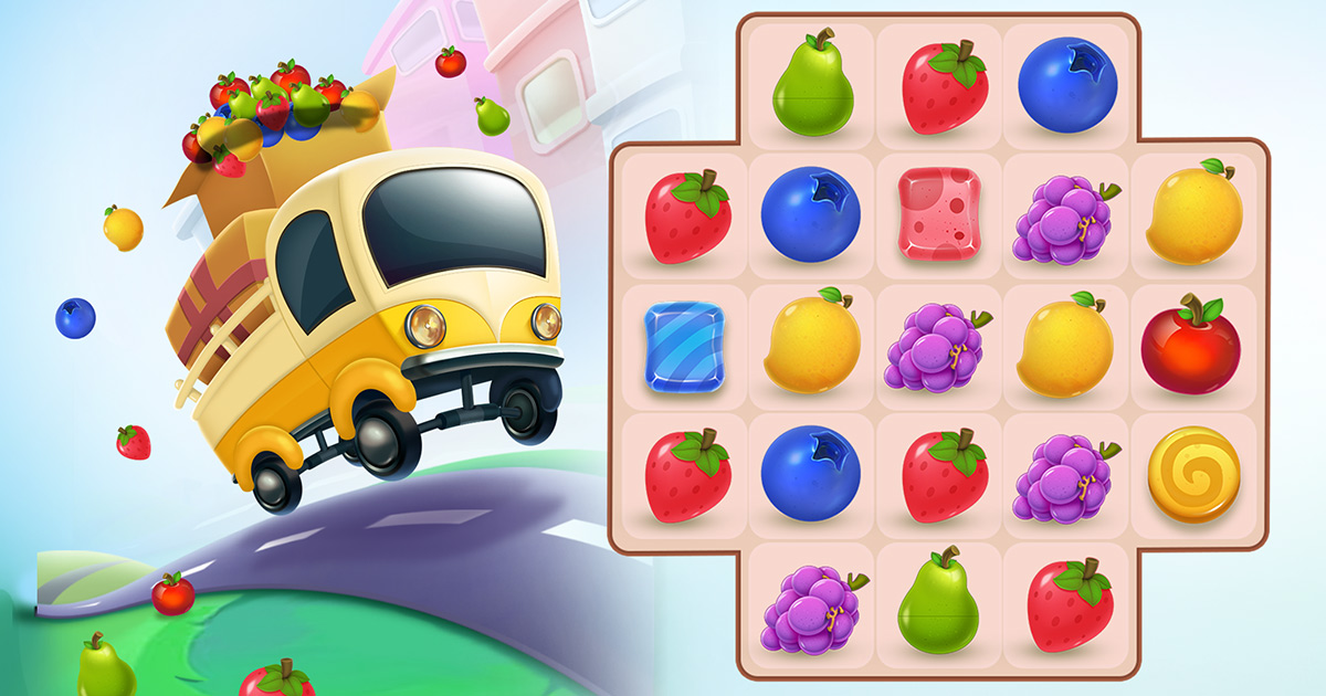 Candy Fruits Match 3 - GUI Pack | 2D GUI | Unity Asset Store