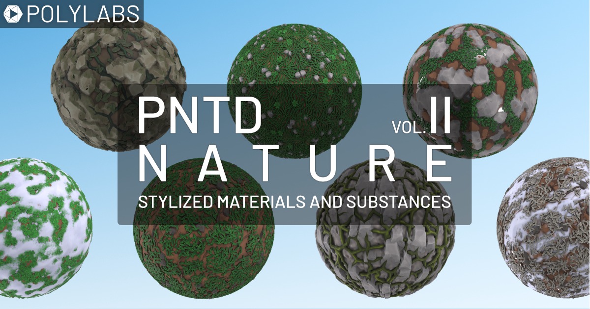 PNTD Stylized Nature Materials and Substances | 2D Textures & Materials ...
