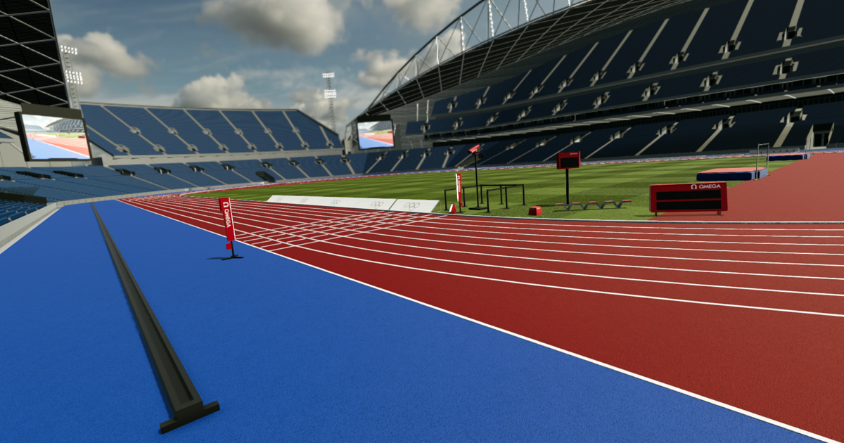 Athletics Stadium and Tracks | 3D Urban | Unity Asset Store