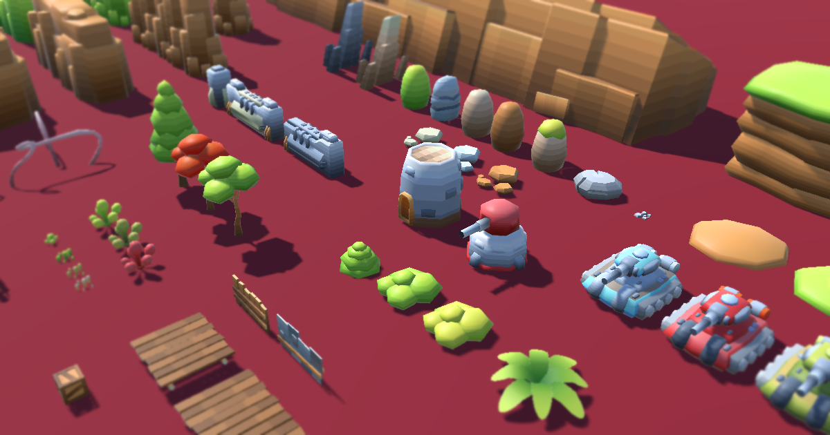 Free Nature & Tank 3D Model Pack | 3D Environments | Unity Asset Store