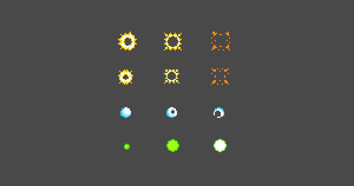 2D Pixel Collide Effect Set 1 | 2D Characters | Unity Asset Store