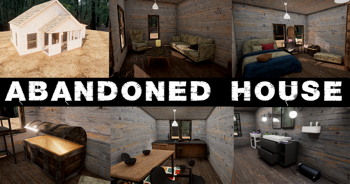 Abandoned House (With Exterior, Interior And Adjustable Furniture) | 3D ...