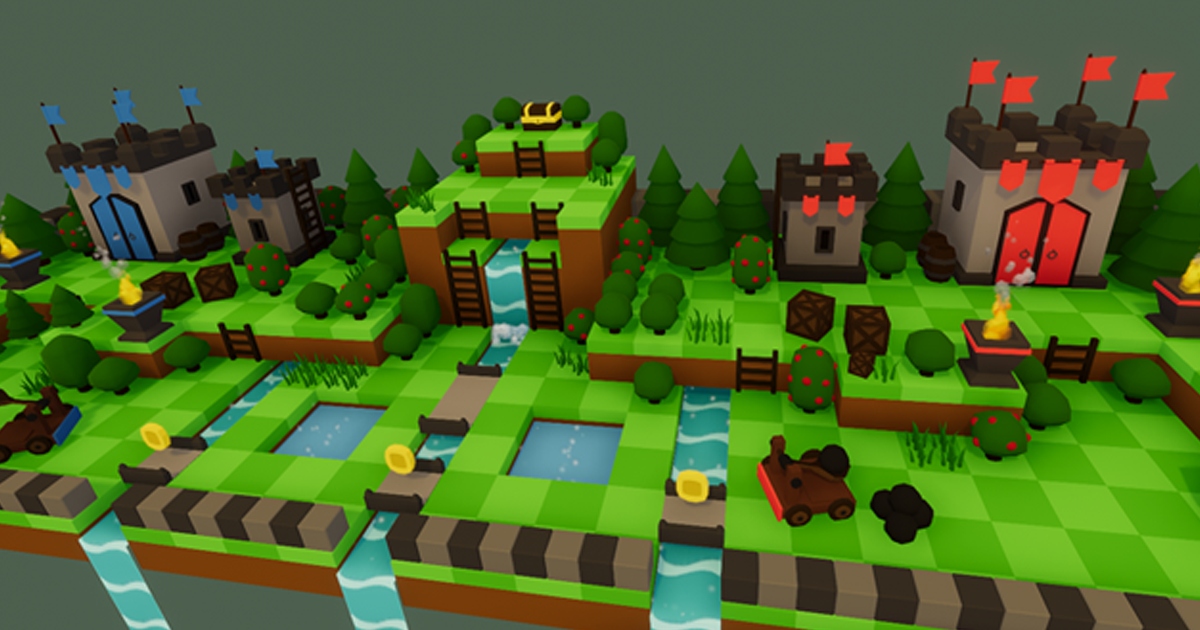 Forest - Low Poly Toon Battle Arena / Tower Defense Pack | 3D ...