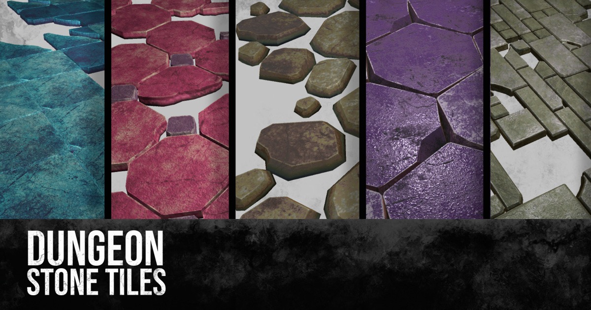 Dungeon Stone Tiles Pack | 3D Dungeons | Unity Asset Store