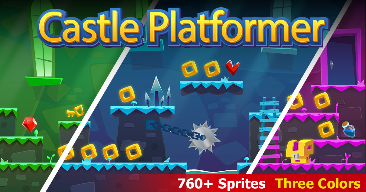 Castle Platformer Tile set | 2D 주변환경 | Unity Asset Store