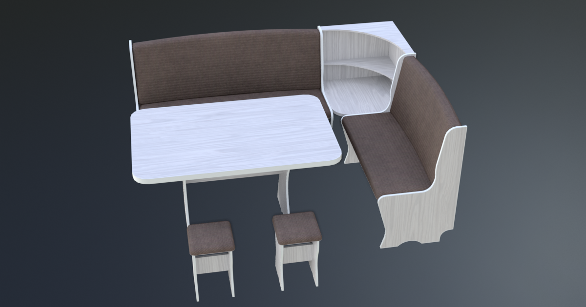 Dining Area corner Sofa03 | 3D Furniture | Unity Asset Store