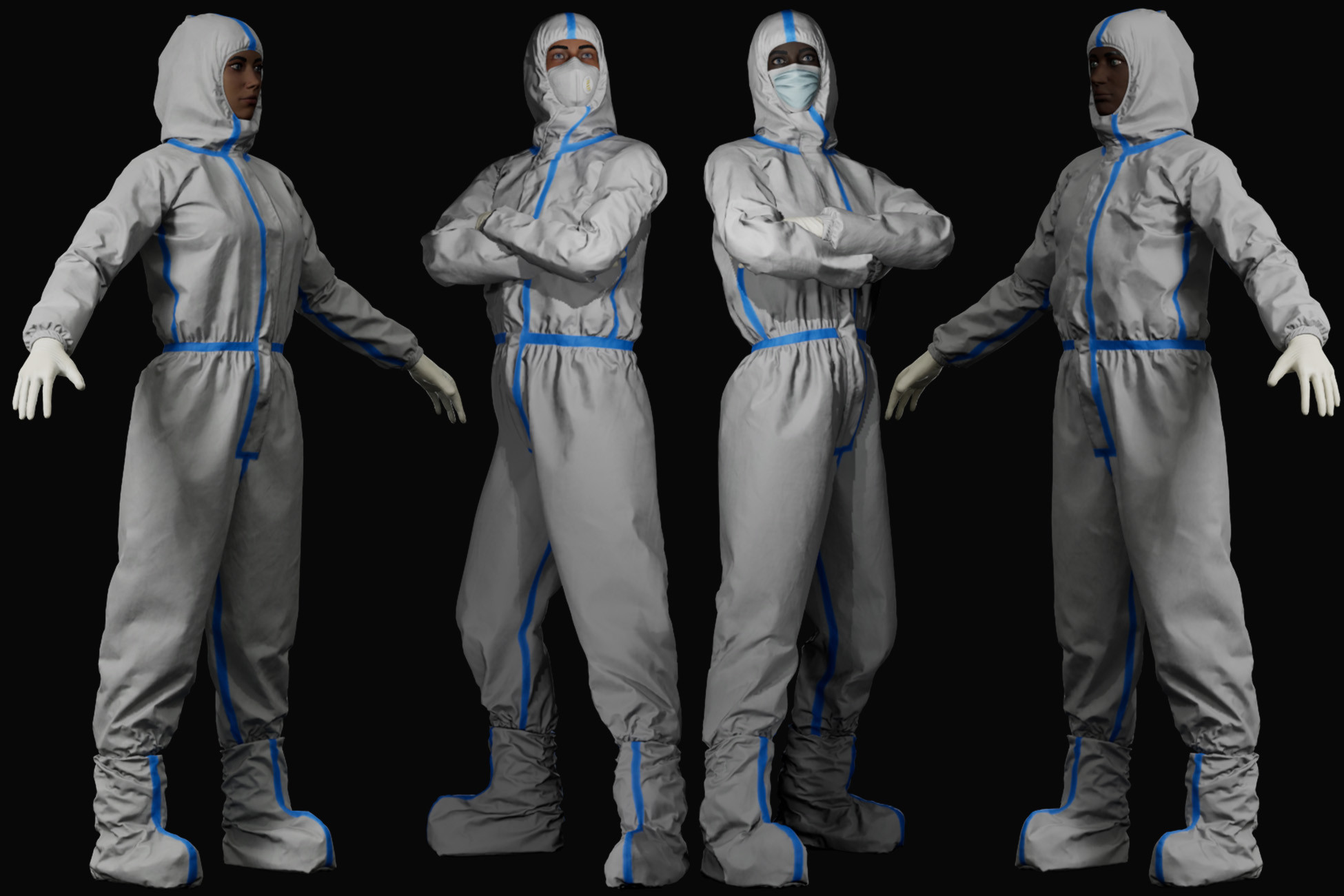 Pandemic Medic Suit | 3D Humanoids | Unity Asset Store