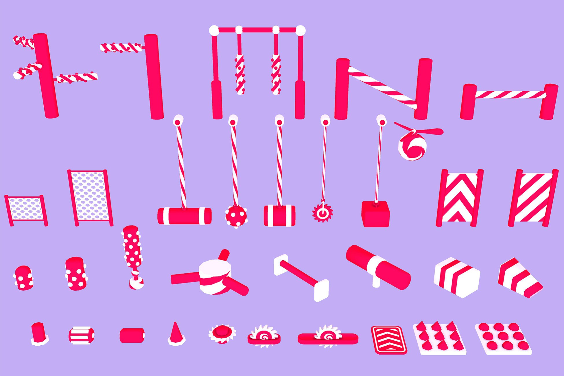 Runner Obstacles Pack | 3D Props | Unity Asset Store