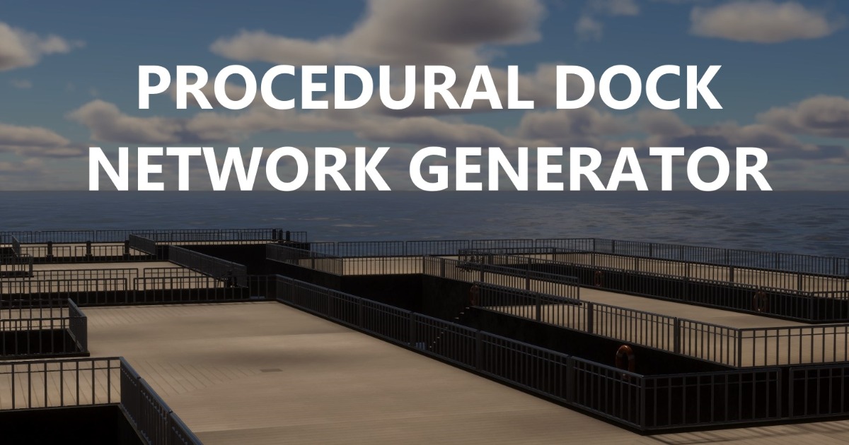 Procedural Dock Network Generator | 3D Urban | Unity Asset Store