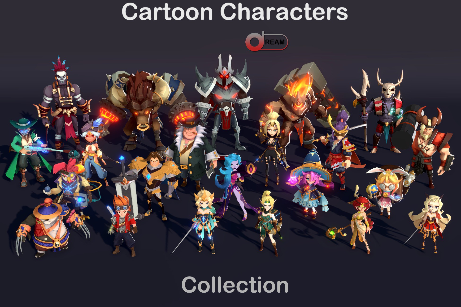 Cartoon Character Collection | キャラクター | Unity Asset Store