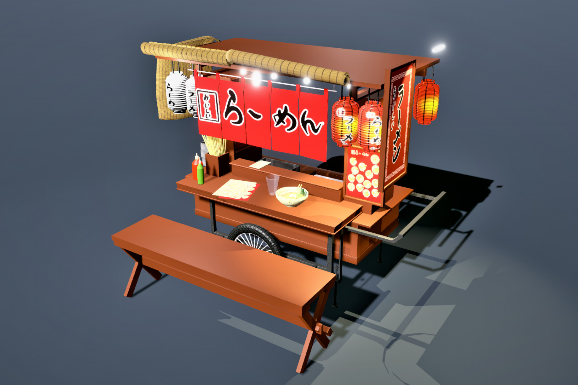 Japanese Food Street 3d Furniture Unity Asset Store