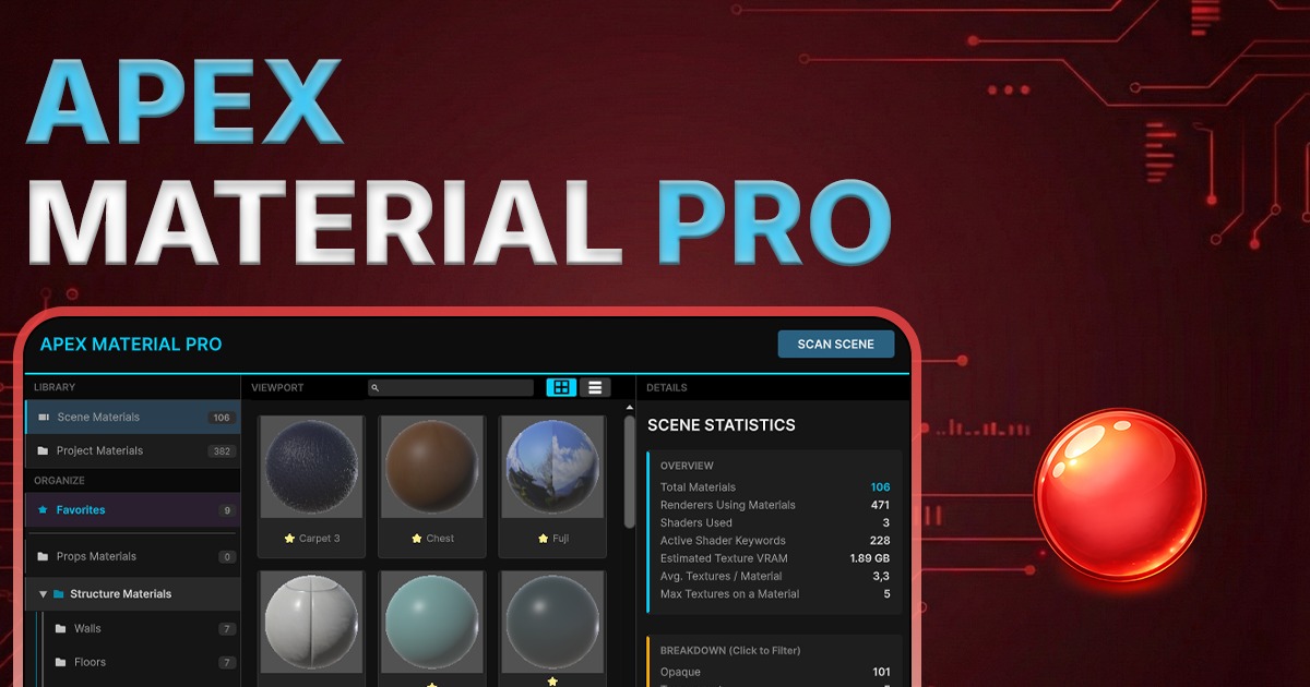 Apex Material Pro | Utilities Tools | Unity Asset Store