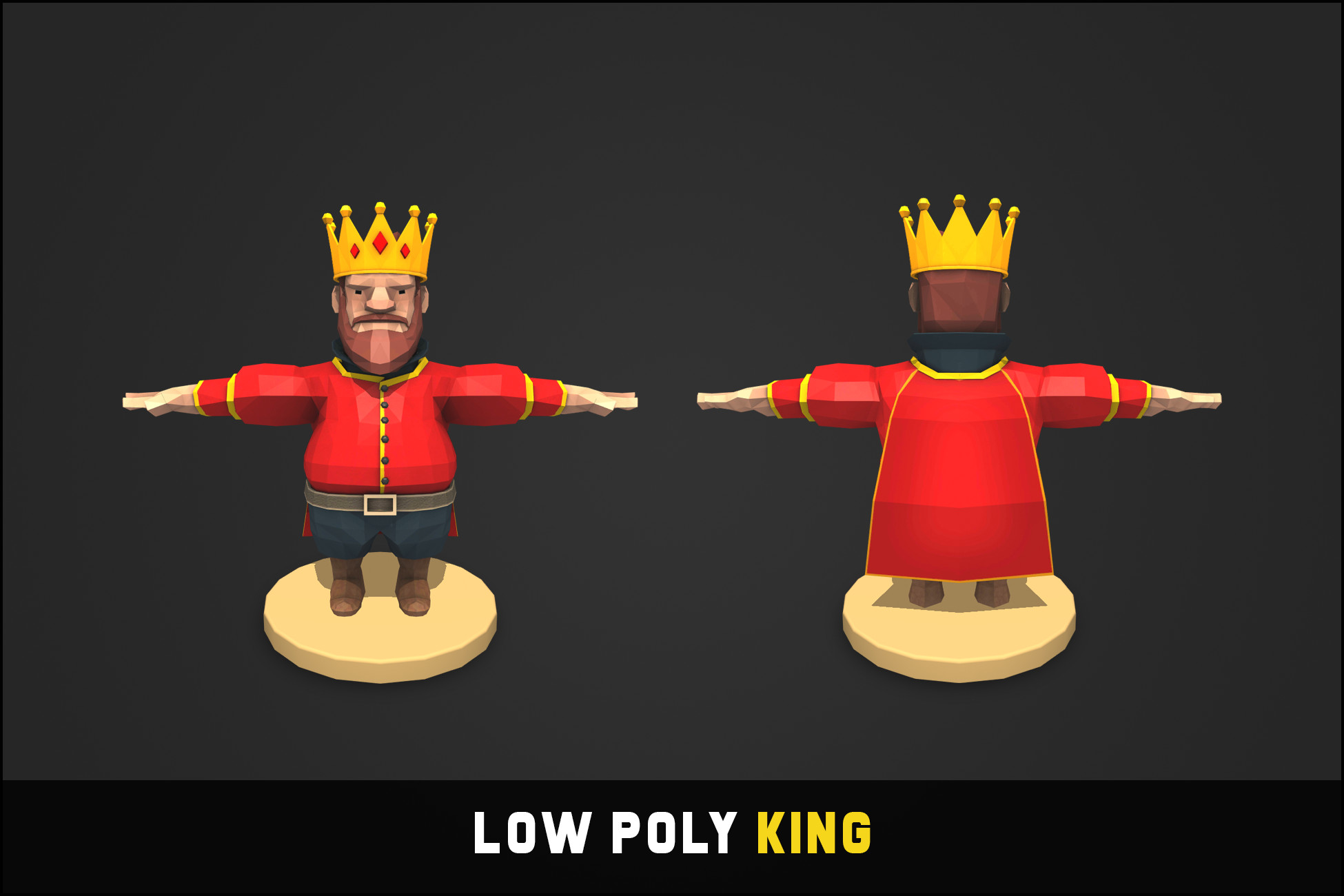 Low Poly King | 3D Characters | Unity Asset Store