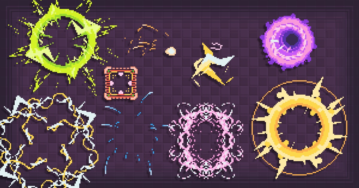 Super Pixel Sci Fi Fx Pack 1 2d Textures And Materials Unity Asset Store