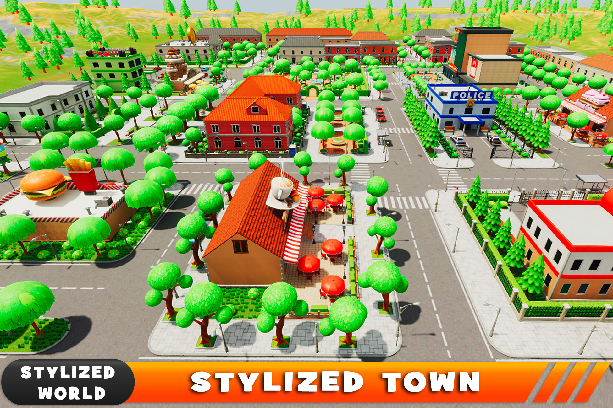 Stylized Town - Modular | 3D Fantasy | Unity Asset Store