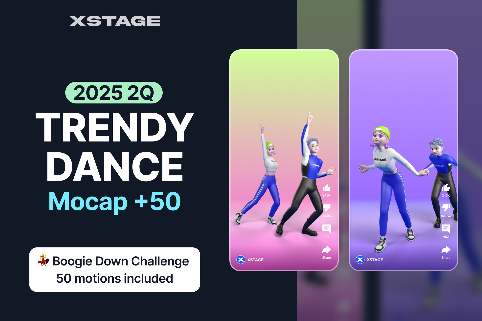 Trendy Dance Challenge Mocap Pack [2025 2Q] | 3D 애니메이션 | Unity Asset Store