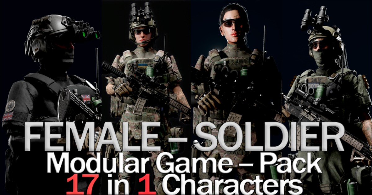 Female AAA MILITARY | 3D Characters | Unity Asset Store