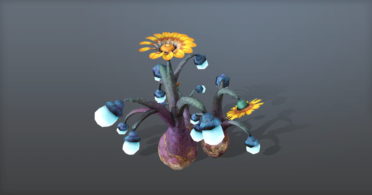 Fantasy Daisy Lantern | 3D Flowers | Unity Asset Store