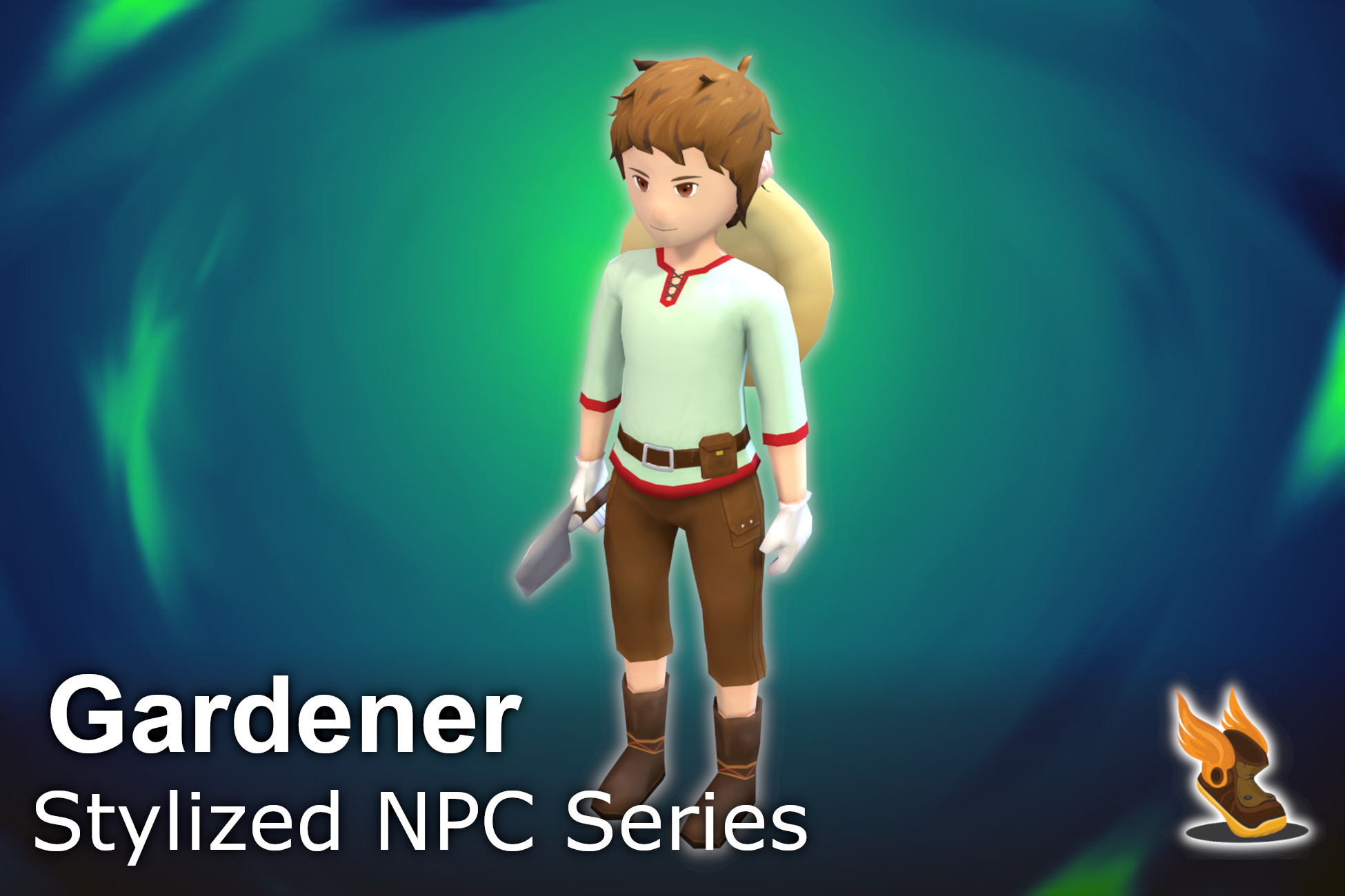 Stylized NPC - Gardener | Characters | Unity Asset Store