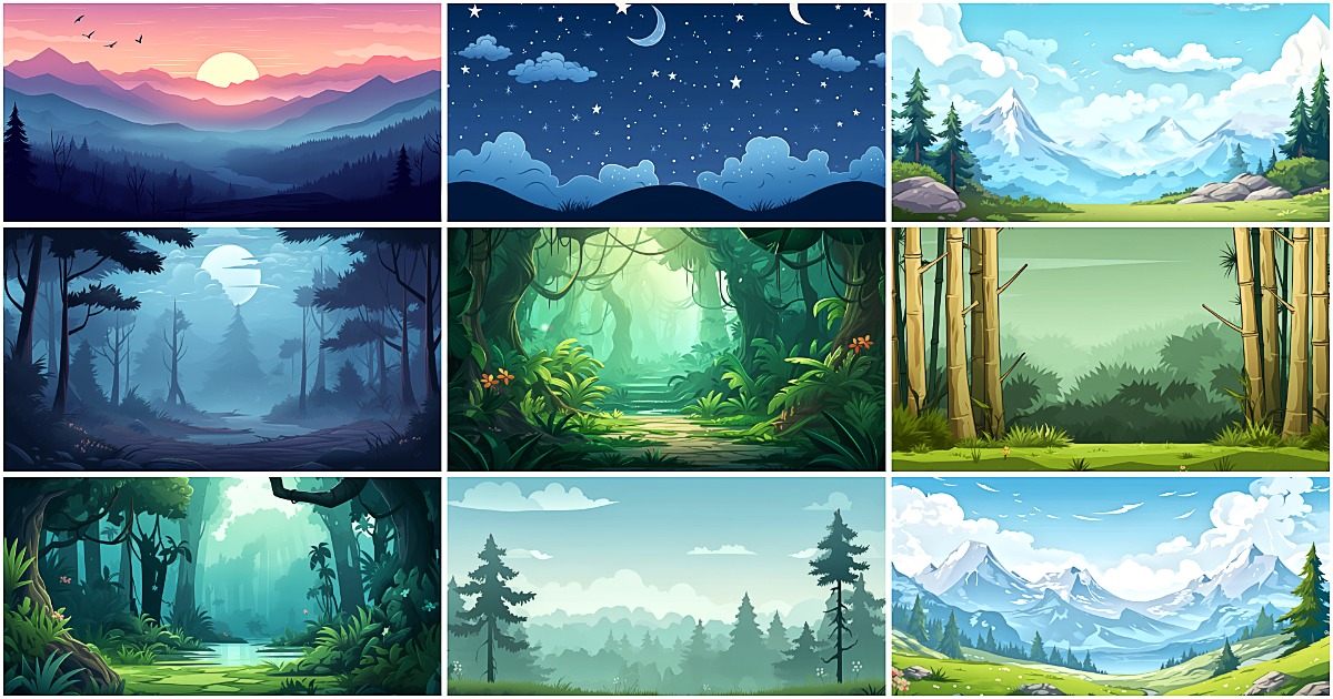 BACKGROUND - Simple Nature 2 | 2D Environments | Unity Asset Store